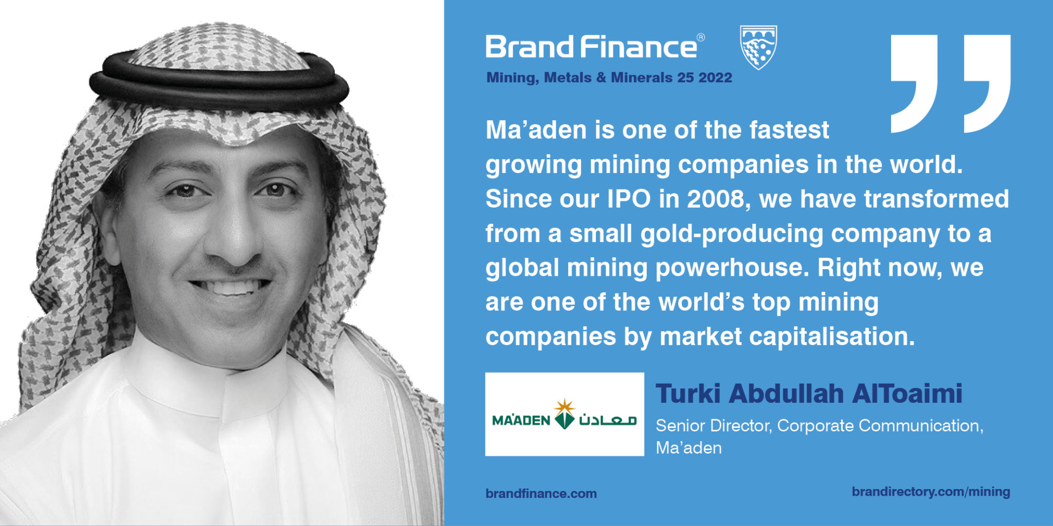 Ma'Aden: Most Valuable Mining, Iron & Steel Brand in the Middle East ...